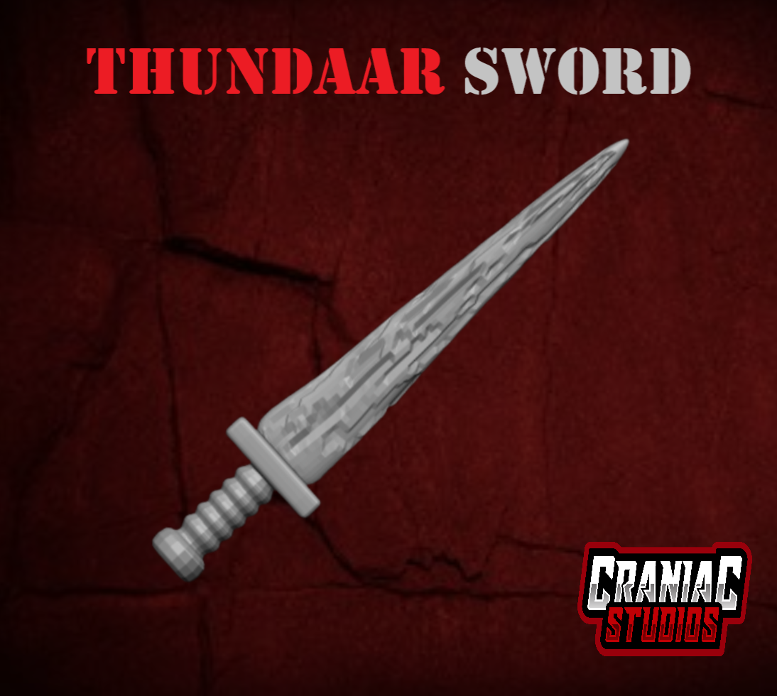 Thundaar Sword – Craniac Studios LLC