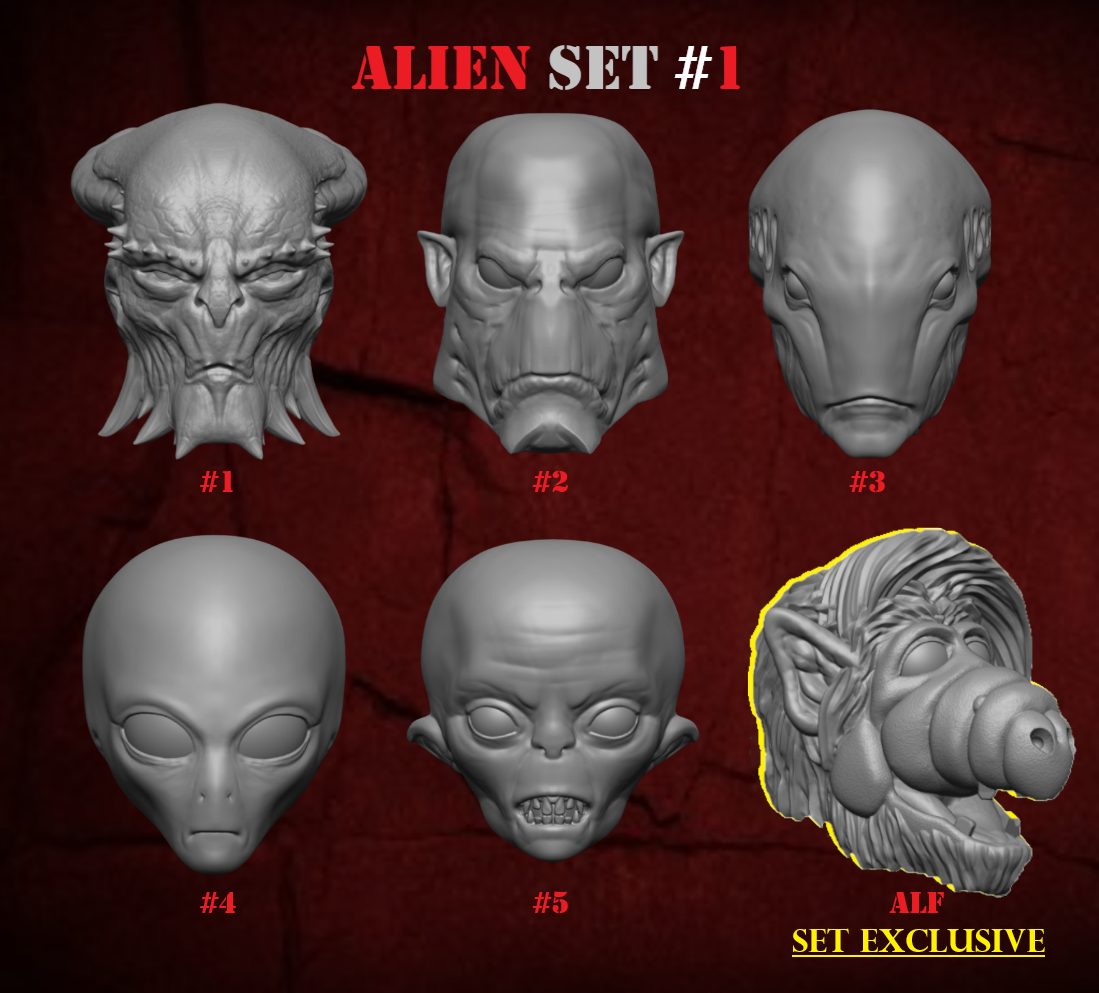 Alien Set #1 – Craniac Studios LLC